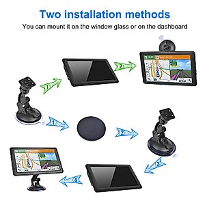 GPS Navigation for Car （9 Inch） Slimline Touch Screen Real Voice Direction ，USA Edition 2025 (Free Lifetime Updates) Turn-by-Turn Voice and Lane Guidance, Speed and Red Light Warning (American Brand)