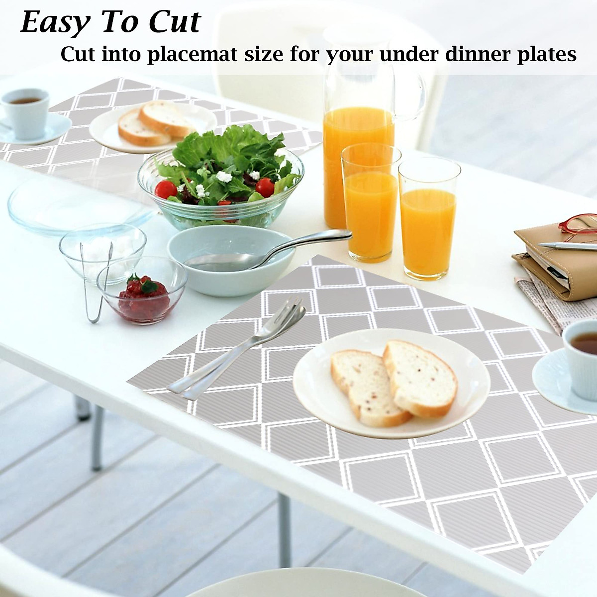 Kitchen Cabinet Drawer Liners Non Slip 10 Inch Wide X 20 FT Waterproof Shelf Liners Non Adhesive Refrigerator Shelf Liners Washable Thickened Cupboard Liner for for Bathroom,Dresser,Pantry