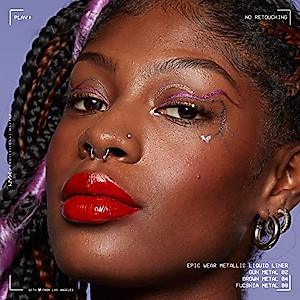 NYX PROFESSIONAL MAKEUP Epic Wear Metallic Liquid Liner, Long-Lasting Waterproof Eyeliner - Gun Metal