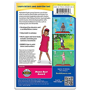 Preschool Active Learning 2 DVD Set - Alphabet Exercise and Dance with The Animals