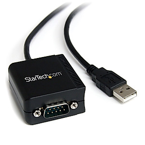 StarTech.com USB 3.0 to Gigabit Ethernet Adapter - 10/100/1000 NIC Network Adapter & StarTech.com USB to Serial Adapter - 1 Port - FTDI USB UART Chip - DB9 (9-pin) - USB to RS232 Adapter,Black