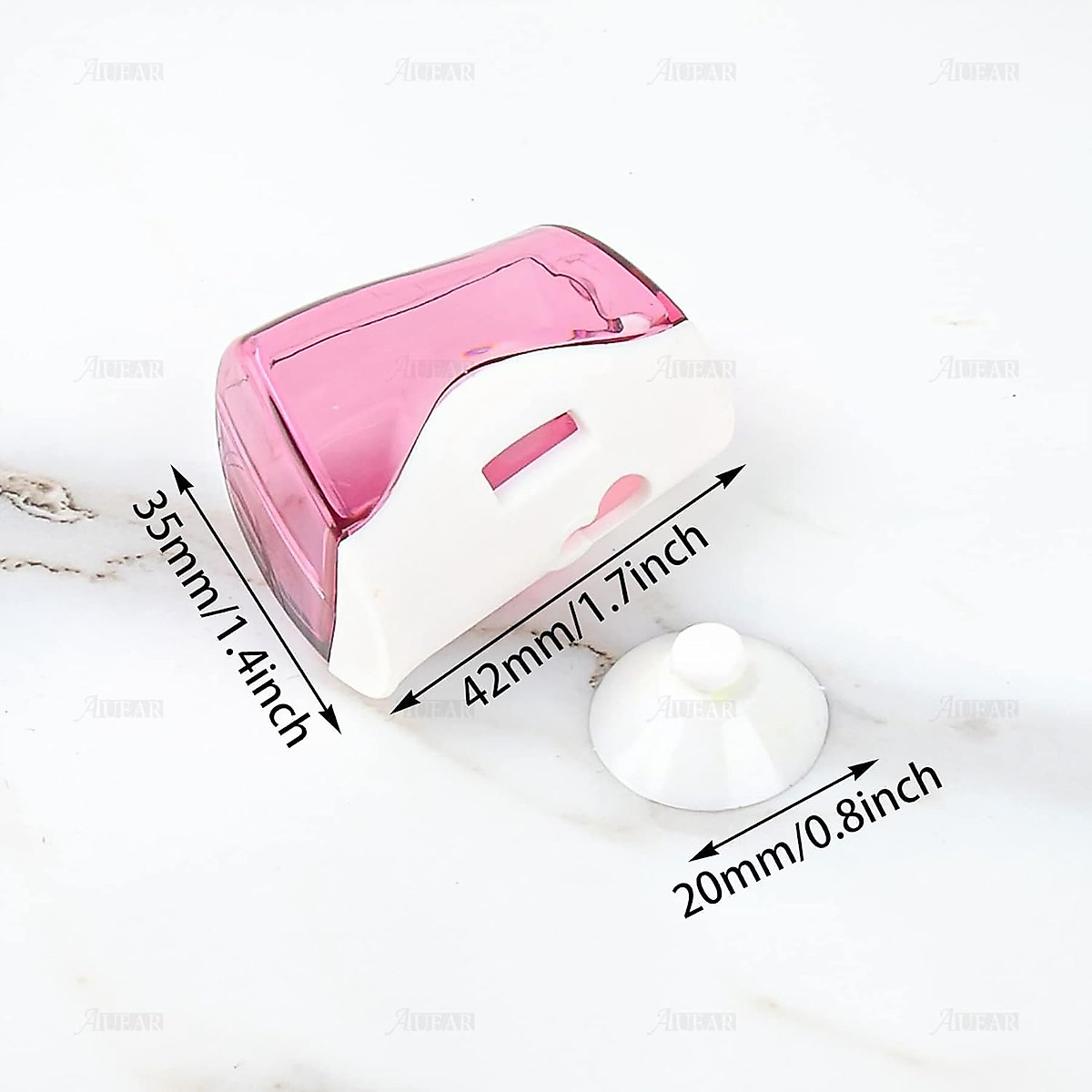 AUEAR, 3 Pack Toothbrush Head Covers with Suction Cup Anti Dust Wall Mirror Toothbrushes Holder Protective Case for Bathroom Home Travel Outdoor & Camping