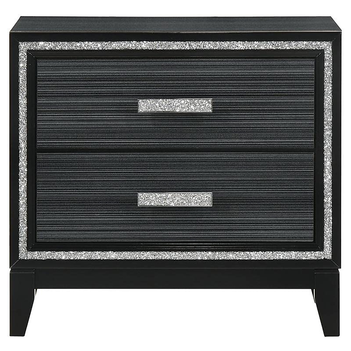 Acme Furniture Haiden Nightstand, Weathered Black Finish