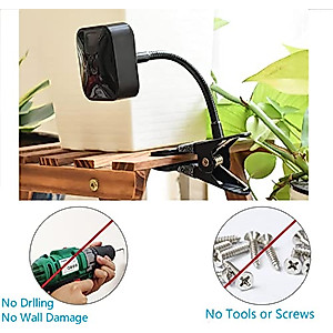 Blink Outdoor Camera Wall Mount, 360 Degree Adjustable Flexible Clip Clamp for Blink XT/XT2/All-New Blink/Blink Mini, for Blink Indoor Security Camera System, Attach Blink Camera Without Any Tools