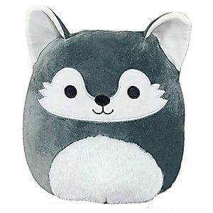 Squishmallow Official Kellytoy Plush Wildlife Zoo Squad Squishy Soft Plush Toy Animals (Willy Wolf, 5 Inch)