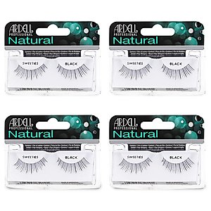 Ardell Natural Lashes False Eyelashes Sweeties Black (4 pack)