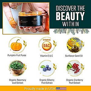 4 fl. Oz. Arista Pumpkin Enzyme Mask - Exfoliating mask for Uneven tone, Fine lines and Dullness. Clarifying mask.