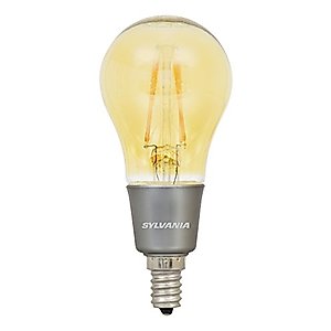 LEDVANCE 74335 Sylvania Ultra LED A15 Vintage Light Bulb-40W Equivalent-2200K-Candelabra Base, Warm White-2200K