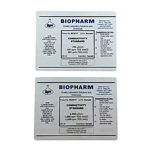 Conductivity 2-Point Calibration Standard 2-Pack: 250 mL (8.4 fl oz) Each 700 uS and 2000 uS