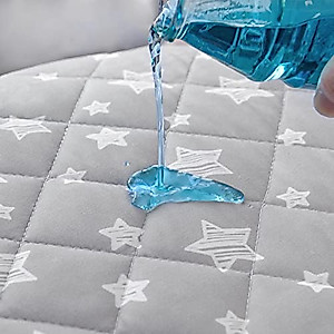 Crib Mattress Protector Waterproof 2 Pack Quilted Crib Mattress Pad Cover, Extra Soft Breathable Toddler Mattress Pad Cover - 28” x 52”