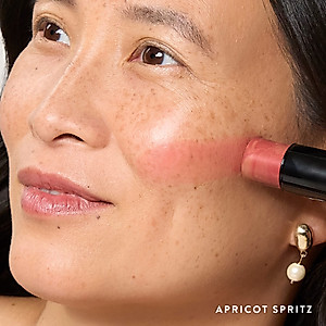 LAURA GELLER NEW YORK Italian Marble Kit (2 PC) - Apricot Spritz and Peach Bellini - Marbled Blush Makeup Stick & Sheer Hydrating Lipstick