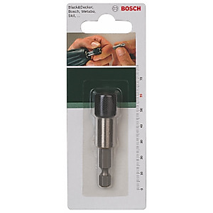 Bosch 2609255902 59mm Universal Bit Holder with Permanent Magnet and with Quick-Change Drill Chuck