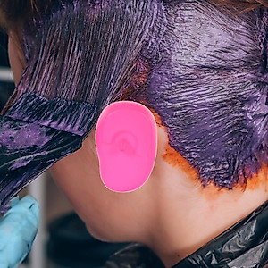 3 Pairs Hairdressing Ear Cover Professional Silicone Hair Dye Earmuffs Ear Protector Ear Cover for Salon Home Hair Dye Shower Bathing