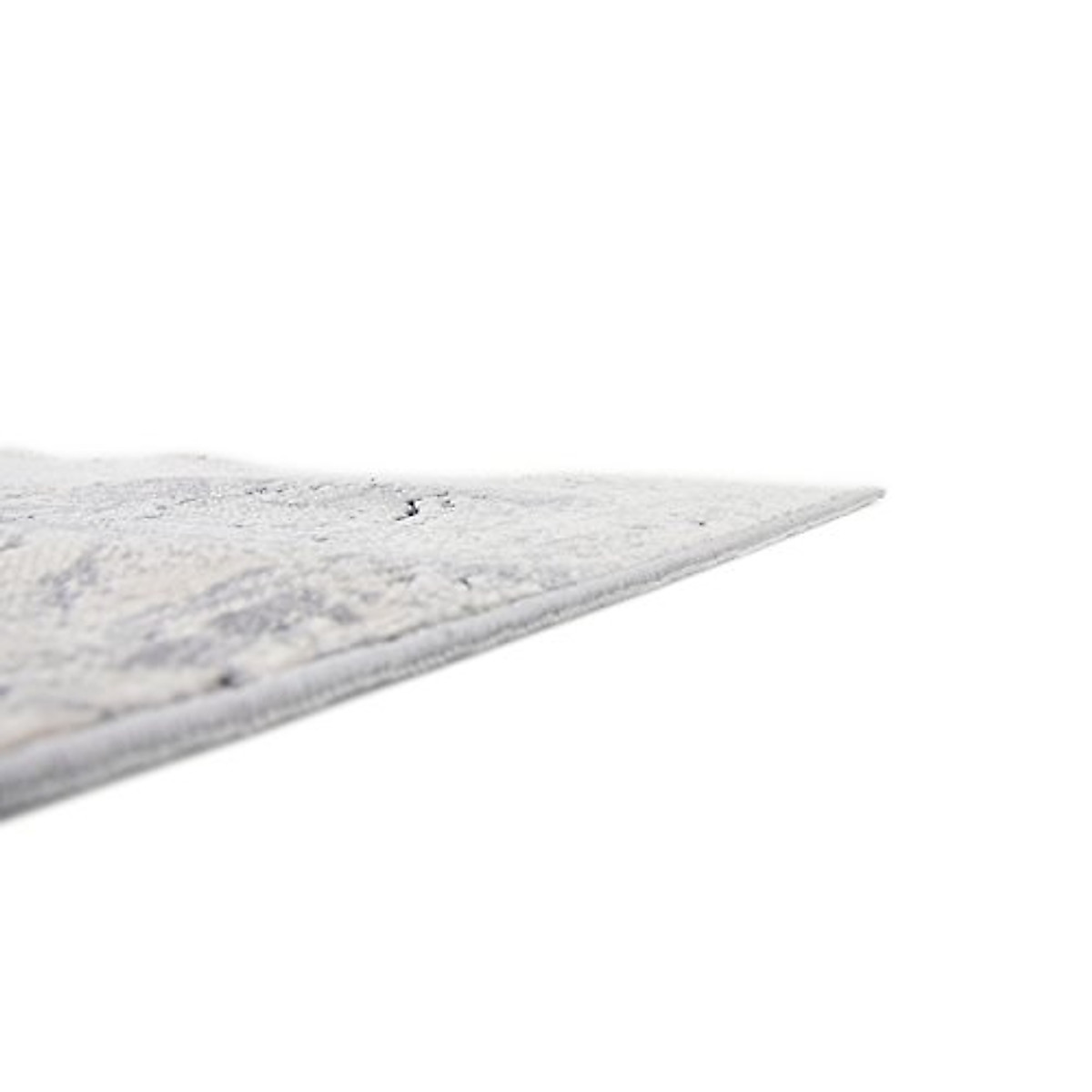 Unique Loom Chateau Collection Traditional, Vintage, Textured, Medallion, Distressed, Victorian Area Rug, 5 ft x 8 ft, Navy Blue/Beige