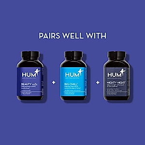 HUM Beauty zzZz - Melatonin Sleep Supplement with Blend of Vitamin B6 & Calcium - Non-GMO, Gluten-Free, Vegan (30 Tablets)