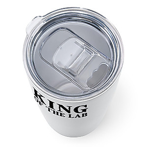 CafePress King Of The Lab Stainless Steel Travel Mug Stainless Steel Travel Mug, Insulated 20 oz. Coffee Tumbler