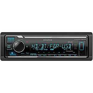 KENWOOD KMM-BT732HD Bluetooth Car Stereo with USB Port, AM/FM Radio, MP3 Player, Multi Color LCD, HD Radio, Detachable Face, Built in Amazon Alexa, Compatible with SiriusXM Tuner