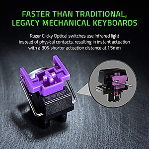 Razer Huntsman Mini 60% Gaming Keyboard: Fast Keyboard Switches - Clicky Optical Switches - Chroma RGB Lighting - PBT Keycaps - Onboard Memory - Classic Black