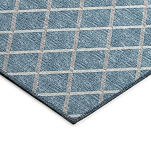 Dalyn Rugs Indoor/Outdoor York YO1 Blue Washable 8' x 10'