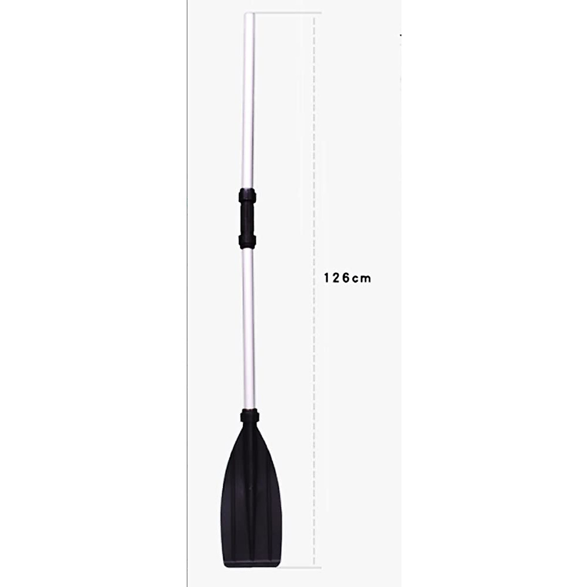 Greensen 49.6 Inches Kayak Paddles, 2Pcs Kayaking Oars for Boating Aluminium Alloy Shaft Kayak Paddles Detachable Boat Oars Set for Kayaking Boating Lightweight Ribbed Blade Kayak Paddles,