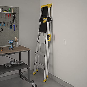 COSCO 6 ft Commercial Aluminum Project Ladder (Yellow)