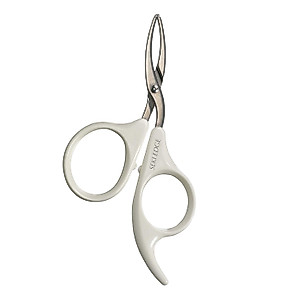 Seki Edge Scissor Tweezers (SS-503) - Stainless Steel Tweezers for Eyebrows With Scissor Action - Precision Tweezer with Round Safety Tips to Grip Fine & Thick Hairs - For Women & Men - Made In Japan