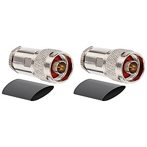 XRDS -RF N Male Connectors Clamp Plug Attach Adapter 50 ohm Rf Coaxial Connector for LMR400 /KMR400 Cable Belden 9913 RG8 Cable Pack of 2 Pieces