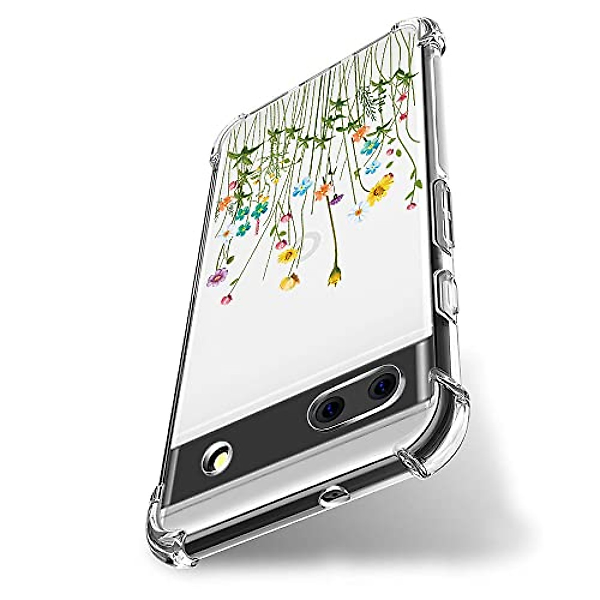 TOPNOW Compatible with Google Pixel 6A Case (2022), Design with Shockproof Corner and Exquisite Pattern, Ultra Slim TPU Bumper Protective Cover for Pixel 6a 5G Grass