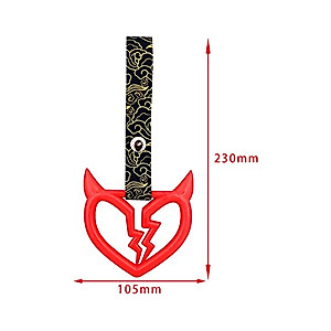 Devil Demon Broken Heart RED JDM TSURIKAWA Ring Subway Train Bus Handle Strap Charm Drift