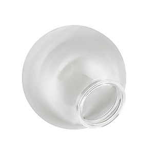 Aspen Creative 28002-60-41, 7-3/4" Clear Acrylic Replacement Lamp Post Globe with 3-7/8" Neck