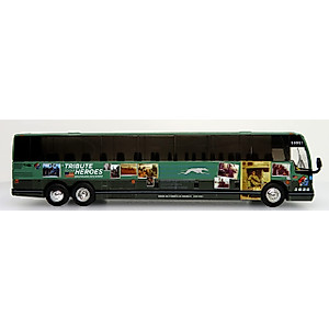 Prevost X345 Bus Greyhound Military Tribute Special Edition 1/87 Scale-HO Scale Iconic Replicas 3rd Editon