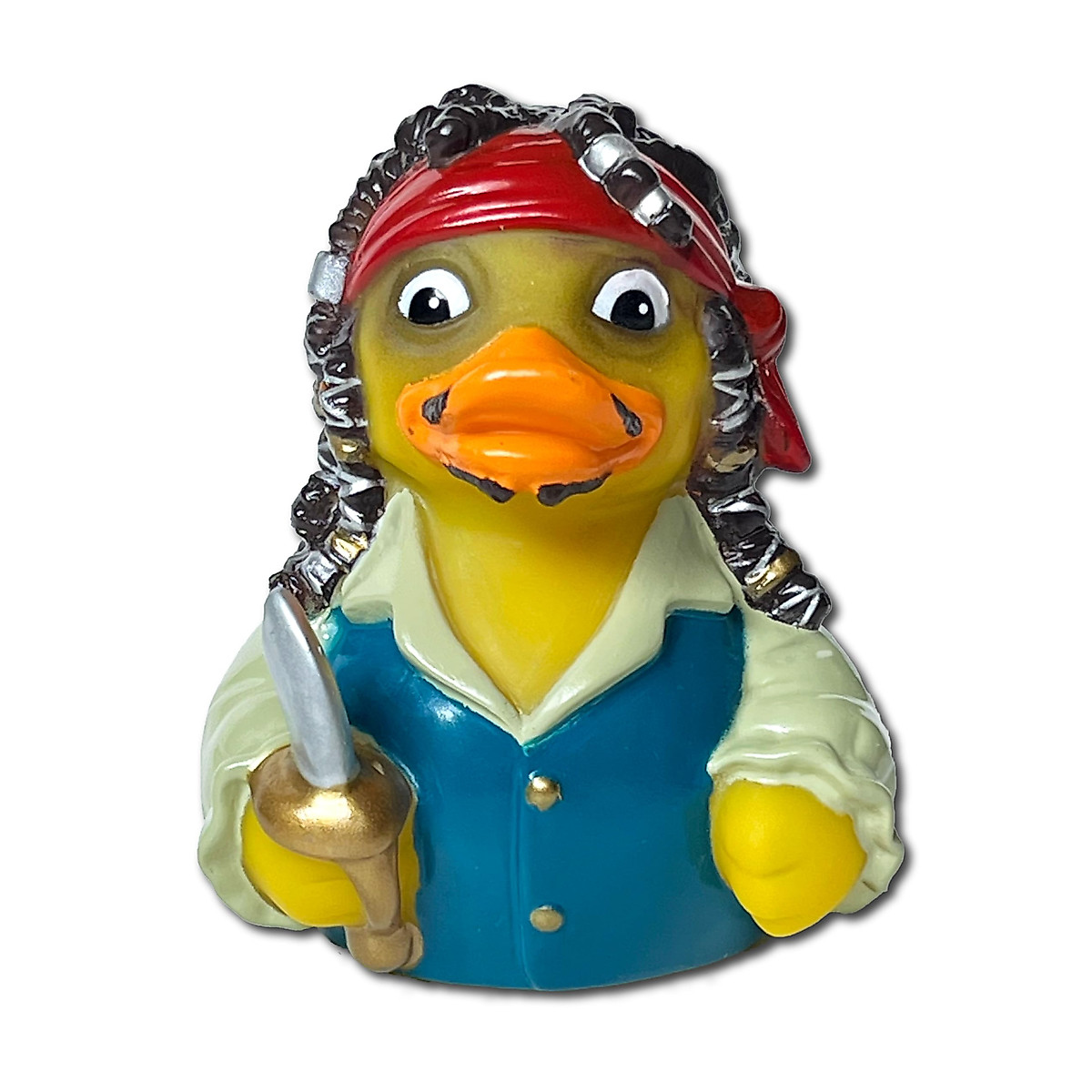 CelebriDucks - Captain Quack Mallard - Floating Rubber Ducks - Collectible Bath Toys Gift for Kids & Adults of All Ages
