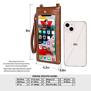 Montana West Cell Phone Purses Translucent Phone Bag Wristlet Clutch Wallets for Women Rainproof Phone Pouch MWC-139BR