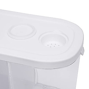 5-Grid Rice Dispenser, Dry Food Grain Dispense Wall Mounted Rice Container Kitchen Rice Storage Box Rice and Grain Storage Container Pantry Organization and Storage Suitable for Rice, Millet