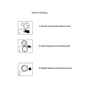 Superior Brands Child Safety Gas Stove Knob Covers Pack of 5 (Clear)