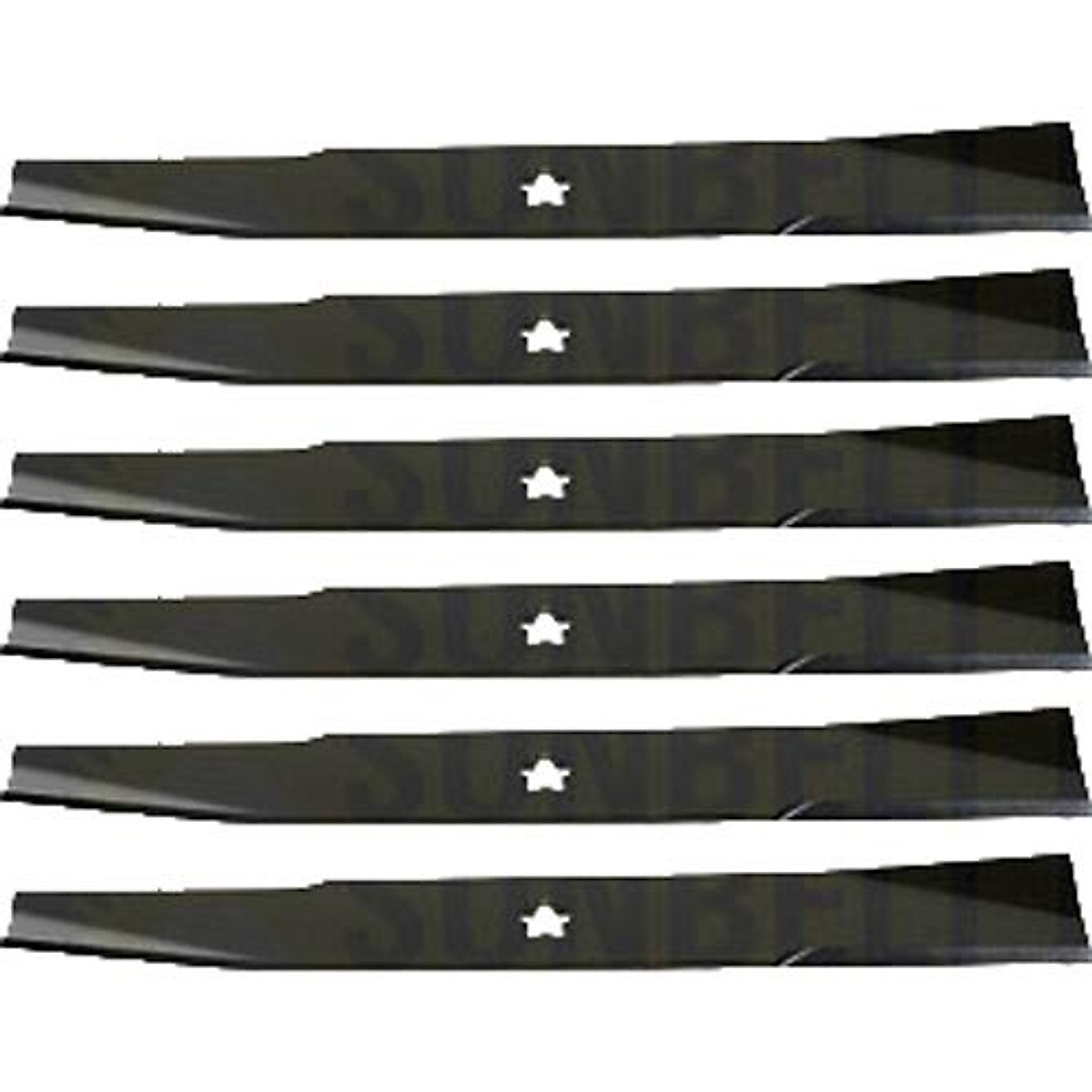 (6 Pack) Premium Medium Lift Replacement XHT Lawn Mower Blade Fits Husqvarna 917532138970 | 19.3125" x 2.25" / 5 Pt. Star Hole
