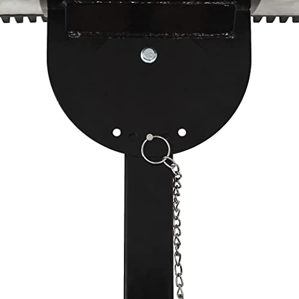 vidaXL Manual Snowplough with Wheels Snow Removal Pusher Blower Outdoor Garden Driveway Sidewalk Pathway Shovel Black and Red Steel