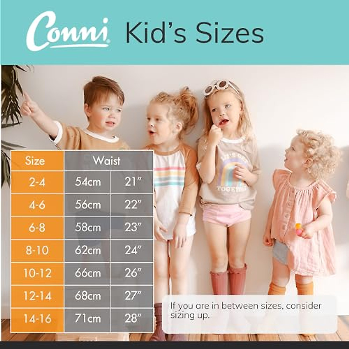 CONNI Kids Training Boxer Pants Soft Shorts Reusable Toddler Potty Training Underwear Waterproof Easy Pull Up Youth Incontinence Aqua Sizes 10-12