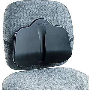 Safco 7151BL Softspot Low Profile Backrest 13-1/2w x 3D x 11h Black