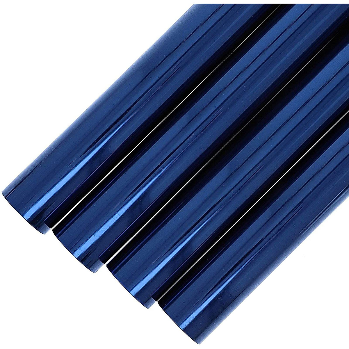 Juvale 4-Pack Blue Cellophane Wrapping Roll for Gift Baskets and Crafts, 17 Inches x 10 Feet Each