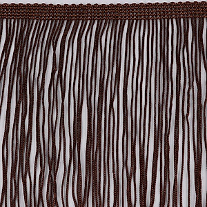 Heartwish268 Fringe Trim Lace Polyerter Fibre Tassel 6inch Wide 10 Yards Long for Clothes Accessories Latin Wedding Dress DIY Lamp Shade Decoration Black White Red(Brown)