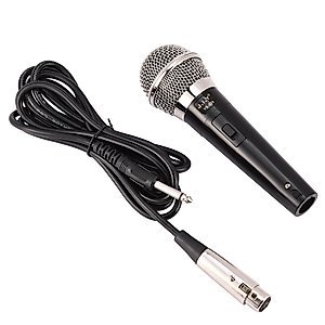 Karaoke Microphone, Dynamic Vocal Microphone for Speaker, Handheld Professional Wired Dynamic Microphone Clear Voice for Karaoke Vocal Music
