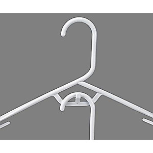 Heavy Duty Wide Suit Hangers for Coats, Sweaters, and Jackets - Pack of 20 Wide Shoulder Hangers with Accessory Hooks for Hanging Ties and Belts - Keeps Clothes in Shape and Saves Closet Space