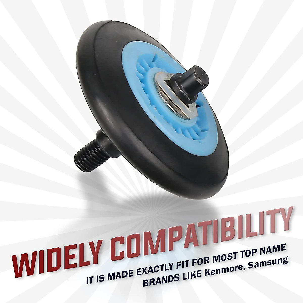 UPGRADED DC97-16782A Dryer Drum Support Roller by Seentech - Compatible with Samsung Dryer– Replaces: DC97-07523A DC97-07523B PS4221885 AP5325135 DC97-16782A – Pack of 4