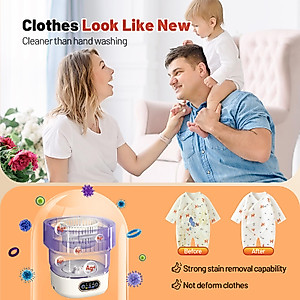 TOREAD Portable Small Washing Machine, 13.5Lbs Mini Compact Washer and Spinner Combo, 2 in 1 Apartment Washers with Twin Tub for Laundry, Dorms, College, RV, Camping