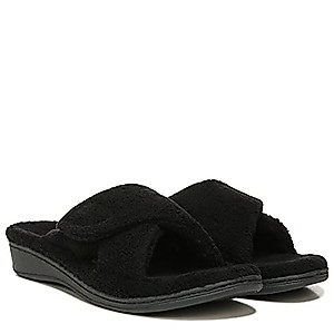 Vionic Women's Relax Slipper, Black, 9 M