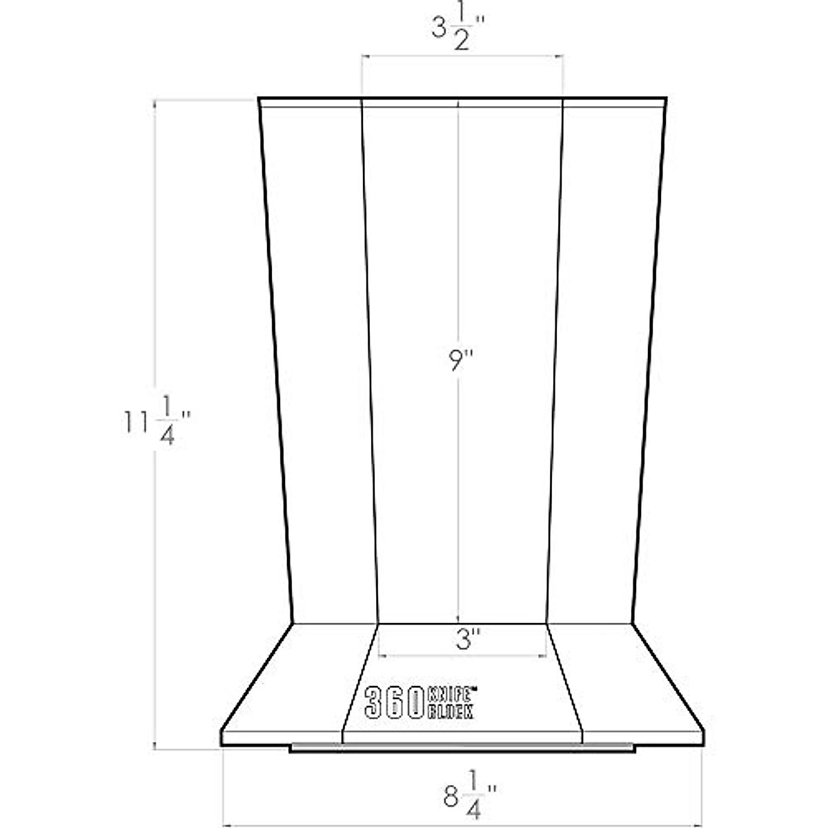 360 Knife Block ® - ROTATING - Magnetic - BEST Universal Knife Block - Made in America