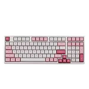 EPOMAKER Prunus Lannesiana 3098B 98 Keys Hot-Swap 2.4Ghz Wireless/Bluetooth/Wired Mechanical Keyboard with RGB Backlight, PBT Keycaps for Gamers (CS Jelly Pink, 3098B Prunus Lannesiana)