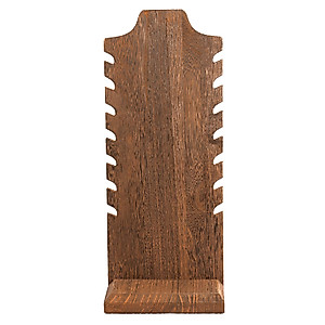 MOOCA Wooden Freestanding Necklace Holder Stand for Multiple Necklaces, Necklace Display Stand, Jewelry Display Stand for Vendor, Brown Color