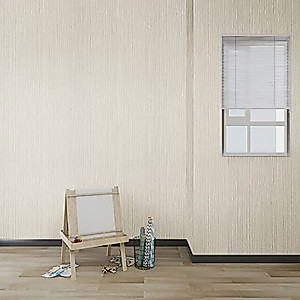 TANONE Faux Grasscloth Imitation Cloth Textured Wallpaper 17.7 x118 Inches Self-Adhesive Removable Peel and Stick DIY Wallpaper Vinyl Film Solid Color Wallcovering for RV Furniture